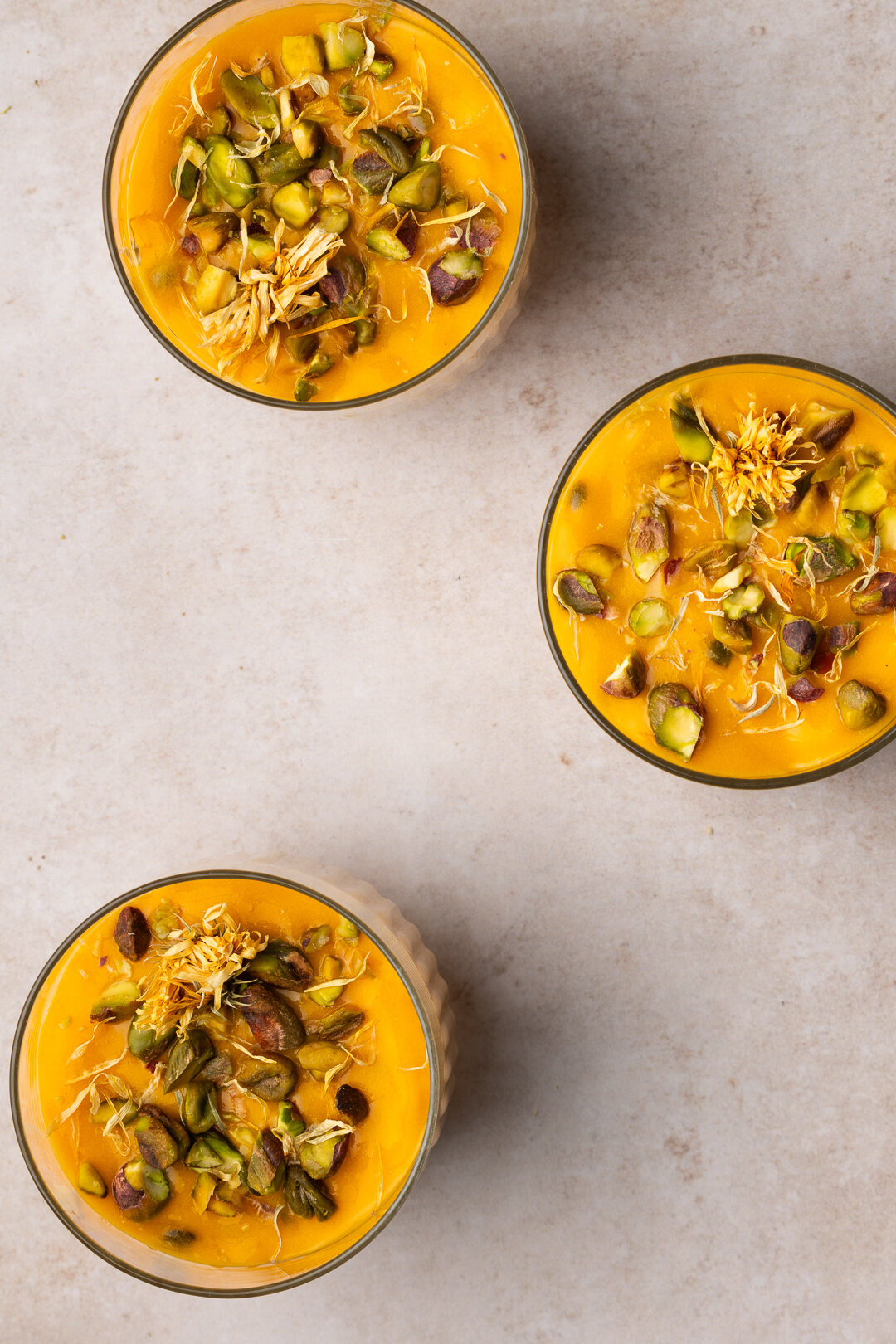 Mango-rose panna cotta | Crop's