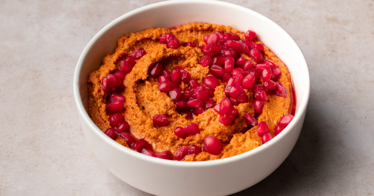 Pomegranate & passion fruit muhammara | Crop's